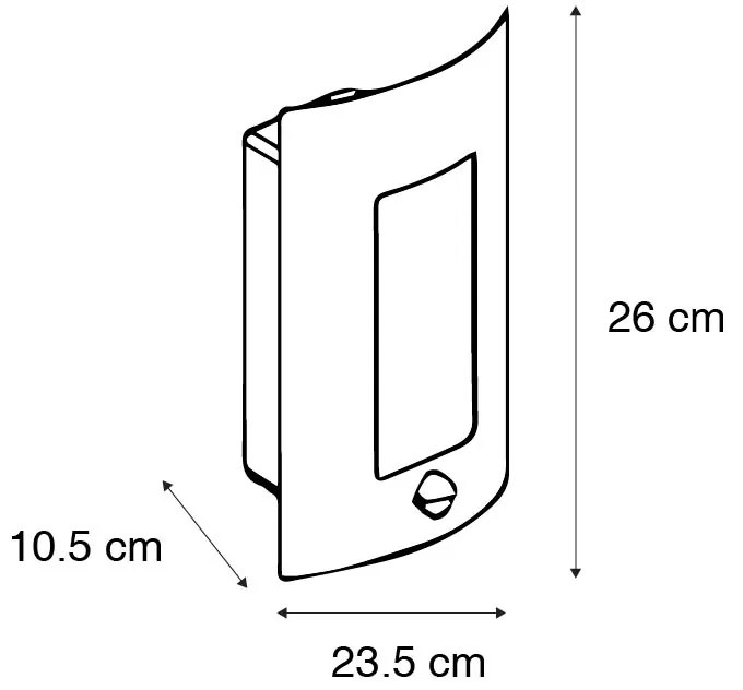 Moderní venkovní nástěnné svítidlo rezavě hnědá IP44 - Emmerald Classic