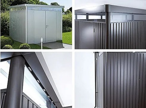 Biohort Zahradní domek BIOHORT HighLine DUO H5 275 x 315 (šedý křemen metalíza)