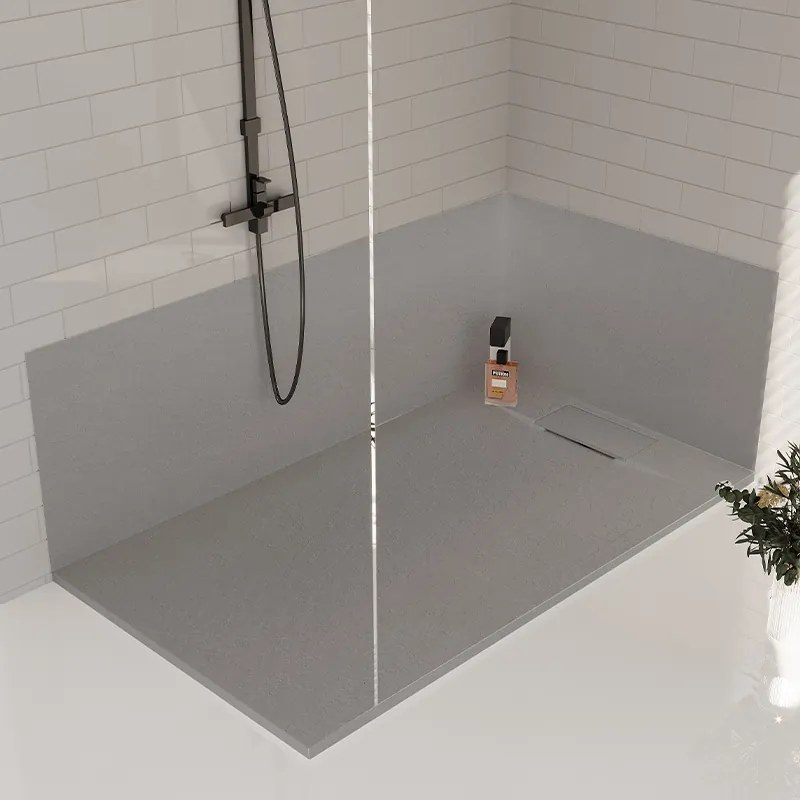 BPS-koupelny Obdélníková akrylátová sprchová vanička HYD-OSV-MIKO 110x90 šedá