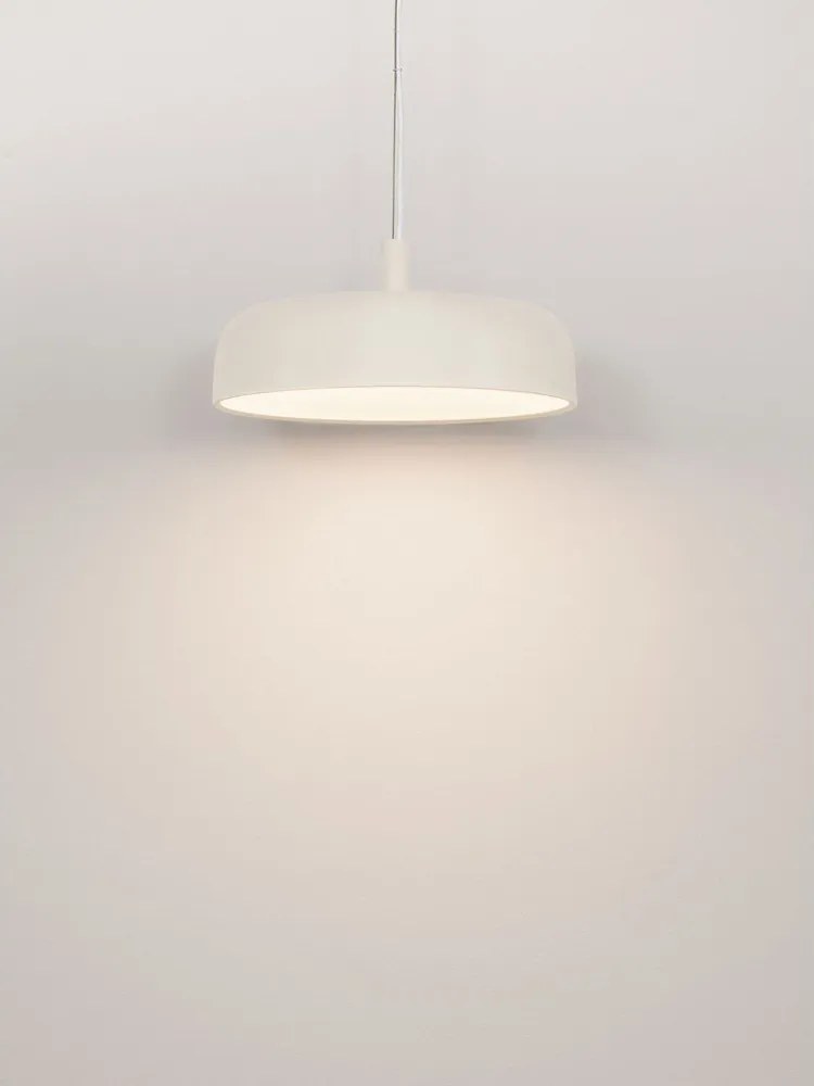 Krémové hliníkové LED stmívatelné závěsné svítidlo ø 40 cm Noelia – Nova Luce