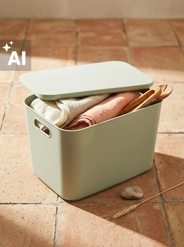 Sinsay - Úložný box s víkem - zelená