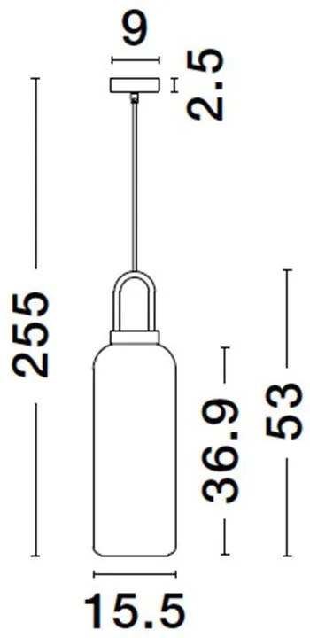 Nova Luce Závěsné svítidlo IRVINE čiré sklo černý kabel mosazný zlatý kov E27 1x12W