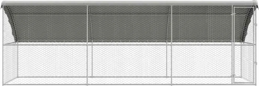 Psí kennel 3 ks Stříbrná 6 x 2 x 2 m Pozinkovaná ocel 3368329