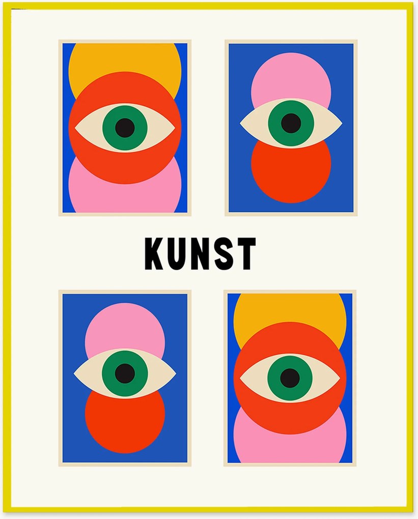 Zarámovaný digitální tisk Kunst