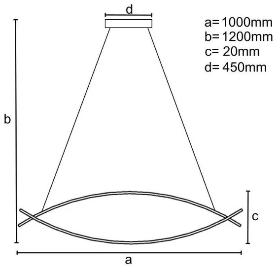 LED Stmívatelný lustr na lanku LED/70W/230V 3000-6500K + dálkové ovládání