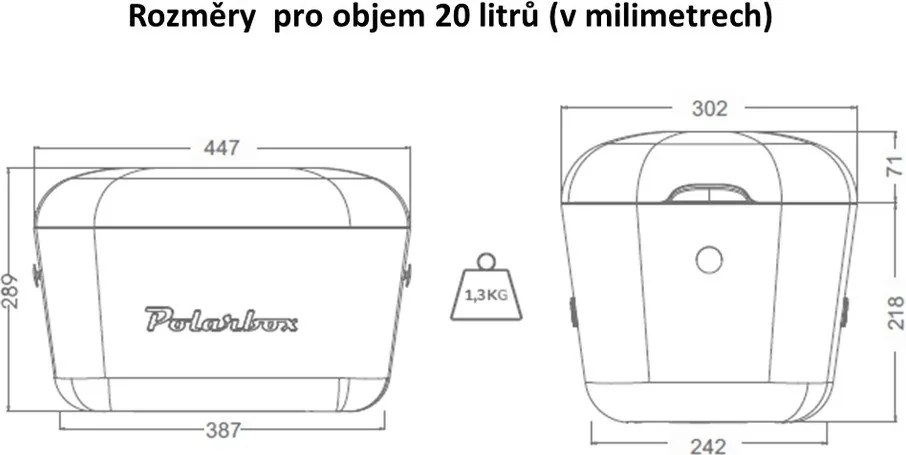 Růžový chladicí box 20 l Pop – Polarbox