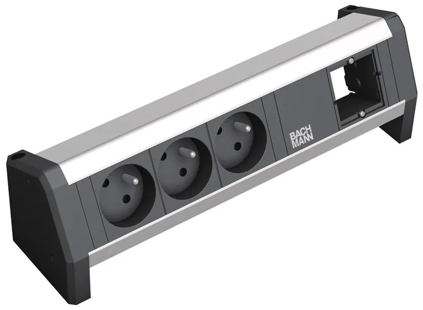 Elektro zásuvka Bachmann Desk 1 3x 230V, 1x uživ. modul 902.004