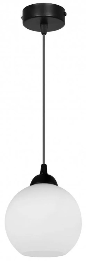 Light for home - Moderní závěsné svítidlo na lanku ELIZA 1987/1, 1x60W, E27, Černá