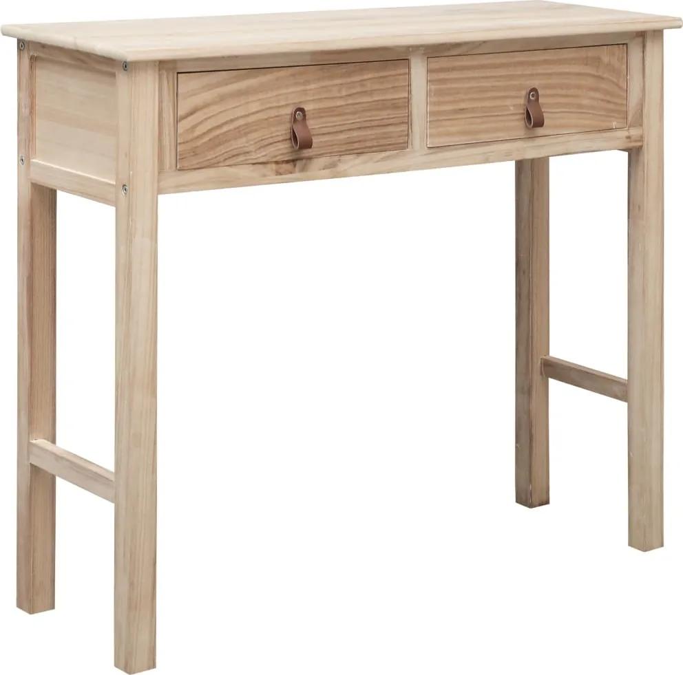 vidaXL Konzolový stolek 90 x 30 x 77 cm dřevo [284151] Barva: Šedá