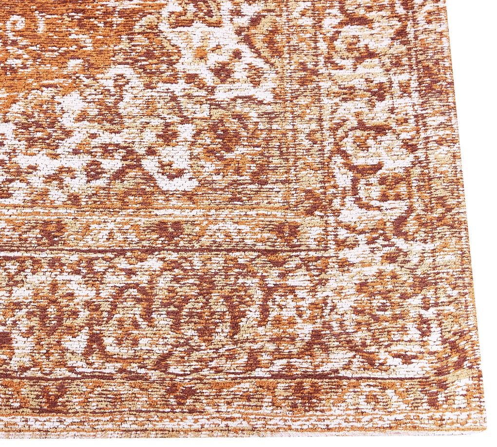 Bavlněný koberec 200 x 300 cm oranžový HAYAT Beliani