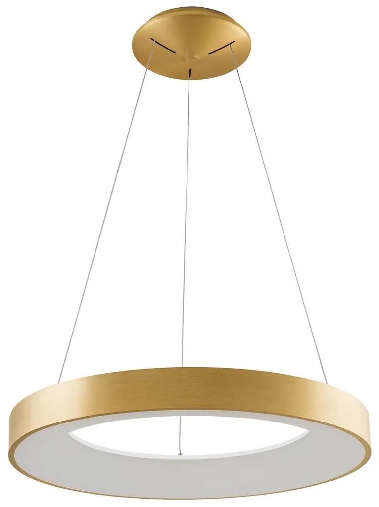 Závěsné LED světlo GIULIA, zlaté, 60cm Italux Giulia 5304-850RP-GD-3