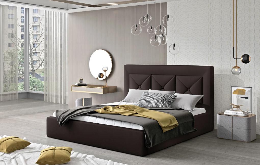 Eltap Čalouněná postel Cloe Materiál a barva potahu: Soft 11 - černá, Rozměry (cm): 180x200