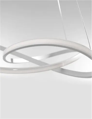 Závěsné LED svítidlo NOVA LUCE FUSION 53W 3000K bílé 1701101001