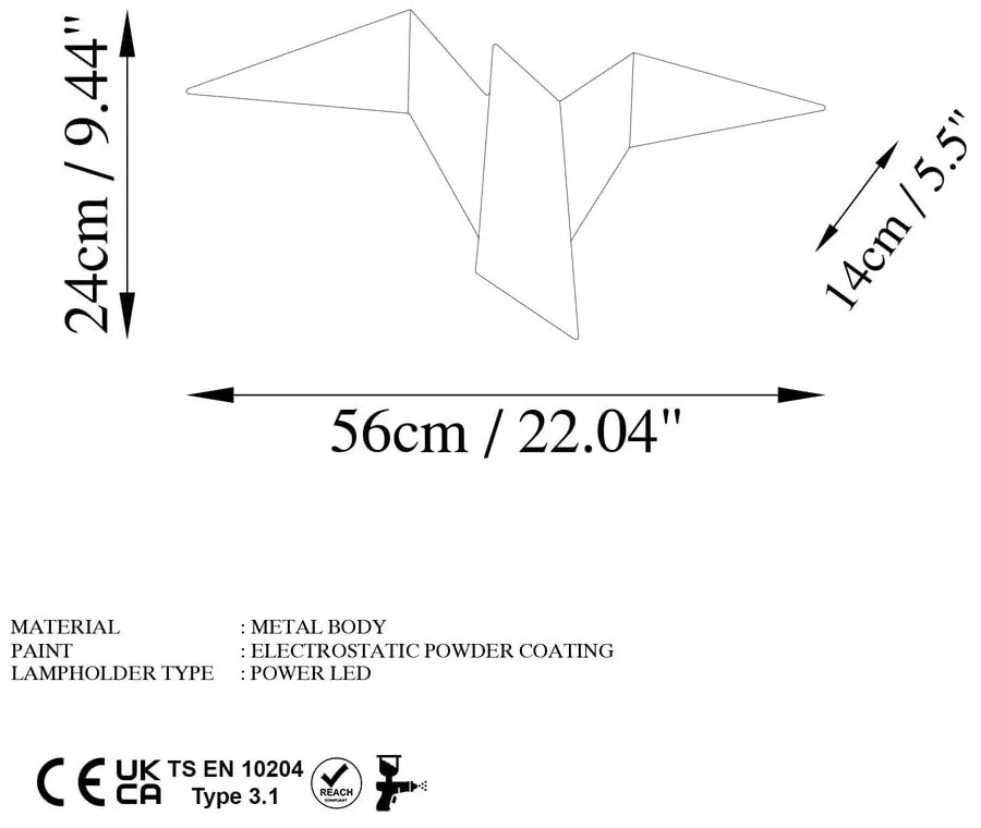 Bílé LED nástěnné svítidlo Pacali – Opviq lights