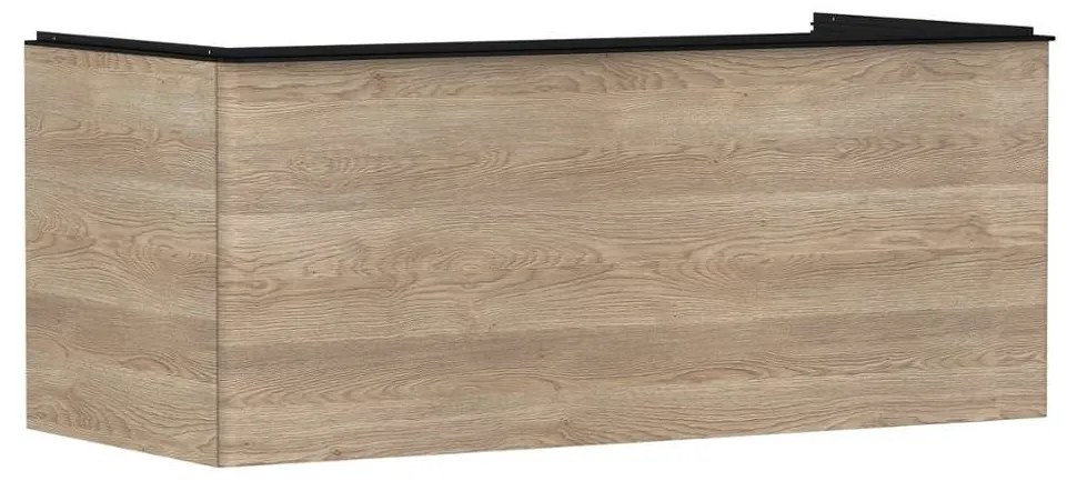 Hansgrohe Xelu Q - Umyvadlová skříňka, 50x118x55 cm, 1 zásuvka, přírodní dub/matná černá 54064670