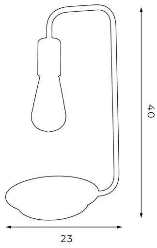 Stolní lampa BRENDA 1xE27/60W/230V černá