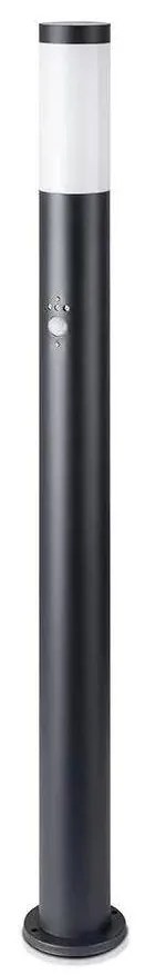 V-Tac Venkovní lampa se senzorem 1xE27/60W/230V IP44 110cm černá VT0473