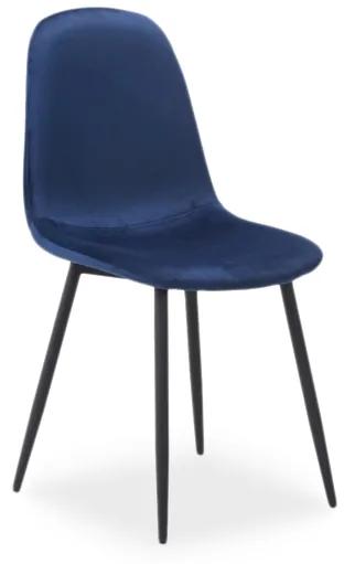 Jídelní židle FOX VELVET Signal Tmavě modrá