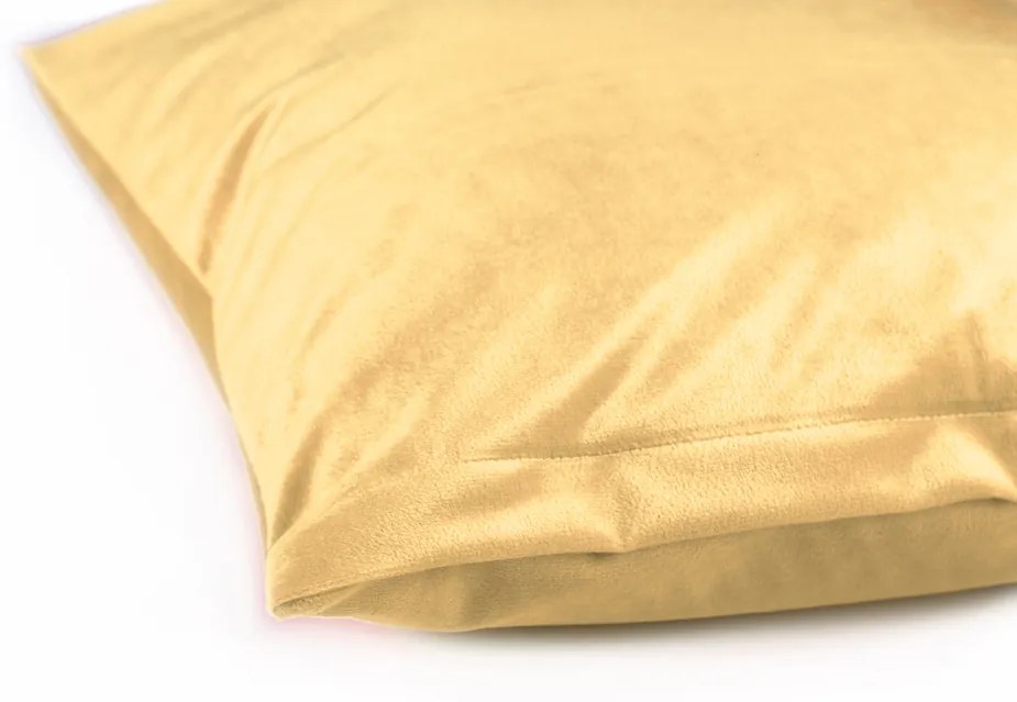 Biante Sametový povlak na polštář SV-010 Světle žlutý 40 x 60 cm