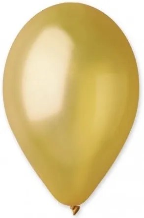 Balonky balonky metalické 100 ks zlaté - průměr 26 cm