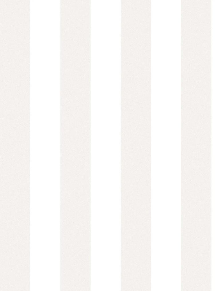 Bílá vliesová tapeta s pruhy, OTH402, Othello, Zoom by Masureel