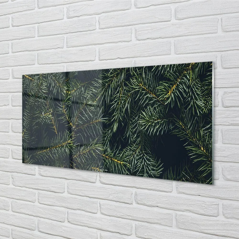 Obraz na skle Vánoční strom větvičky 100x50 cm