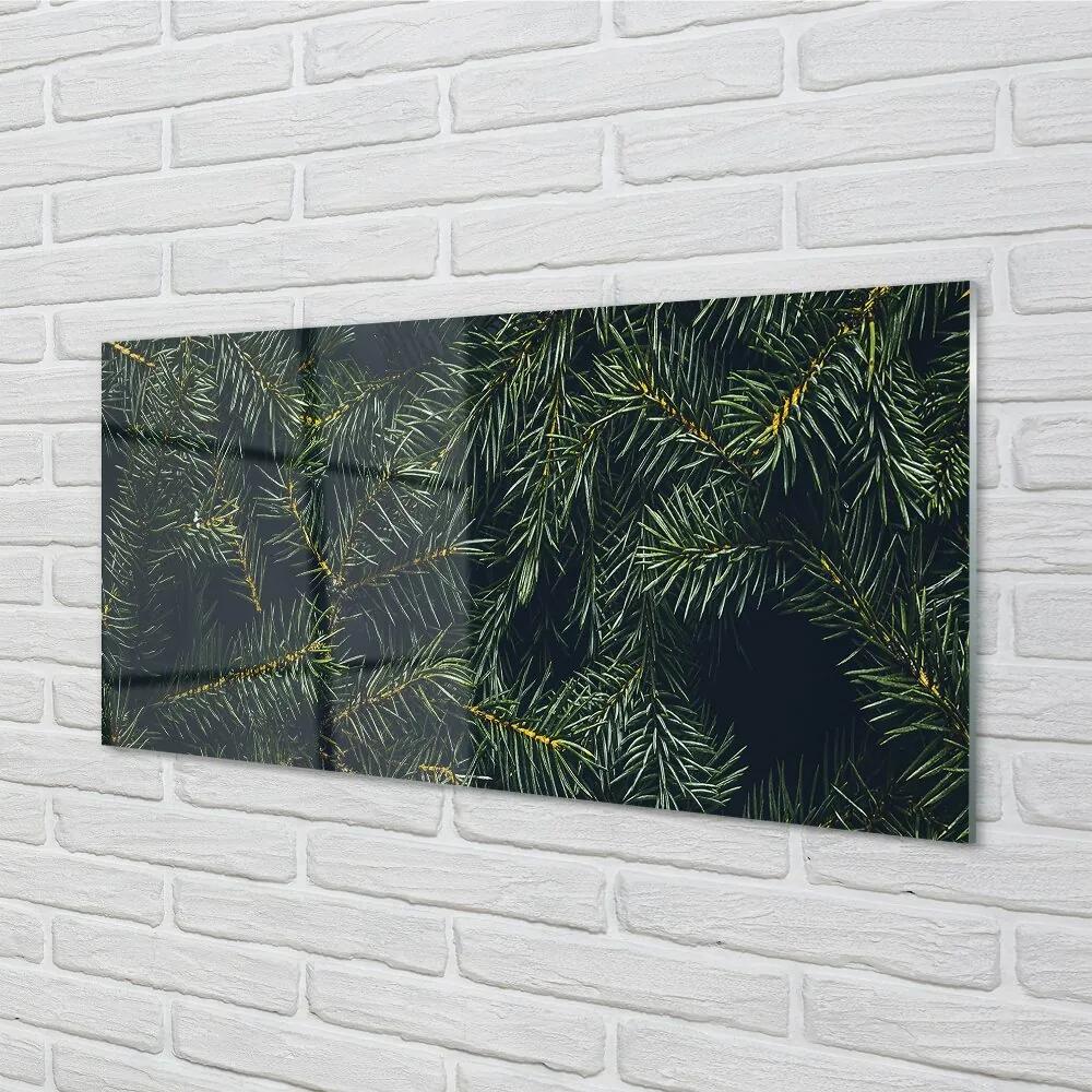 Obraz na skle Vánoční strom větvičky 140x70 cm