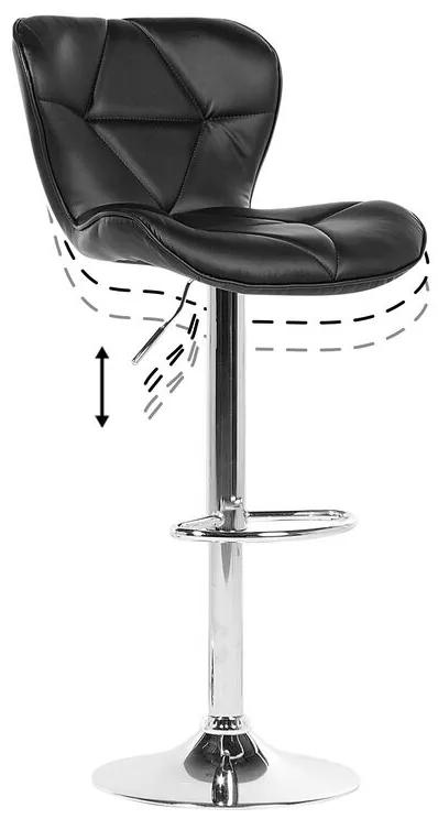 Set 2 ks. barových židlí VILLE (černá). 1026772