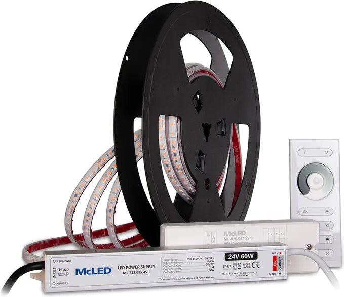 MCLED LED sestava do sauny UWW 5 m s RF stmíváním