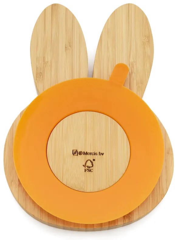 Zilverstad Dětská sada příborů s bambusovým táckem Miffy