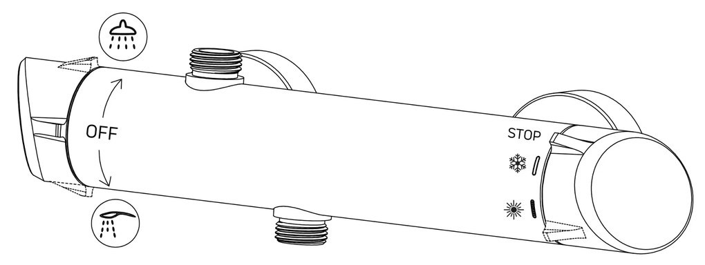 Deante Sprchový komplet Arnika se směšovací baterií - NAC R1QK