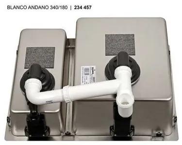 Blanco Andano 340/180 IF Nerezový dřez s vaničkou bez odkapu, 58,5x44cm, 522975