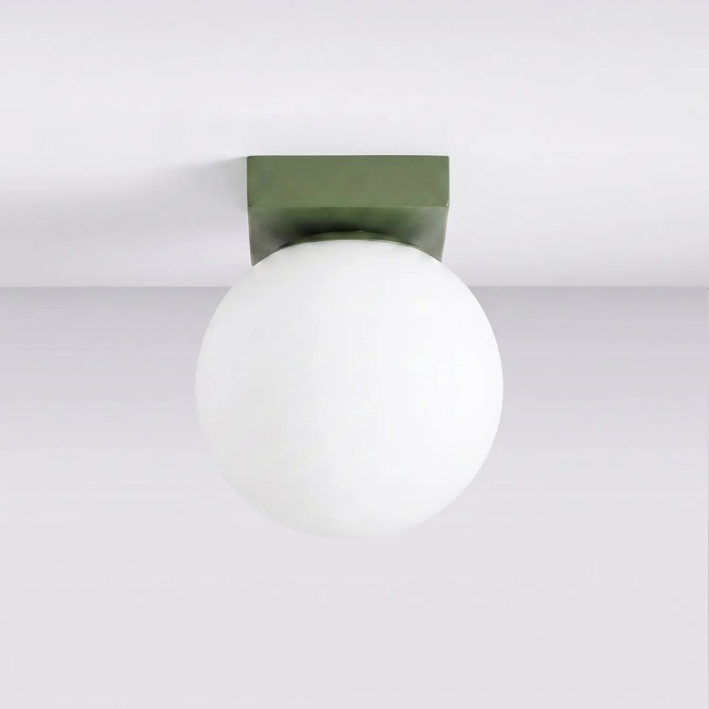 Sollux Lighting Stropní svítidlo YOLI 1 olivově zelené