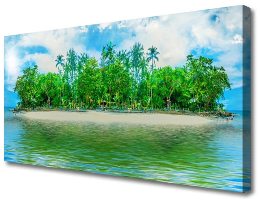 Obraz na plátně Moře Ostrov Krajina 140x70 cm