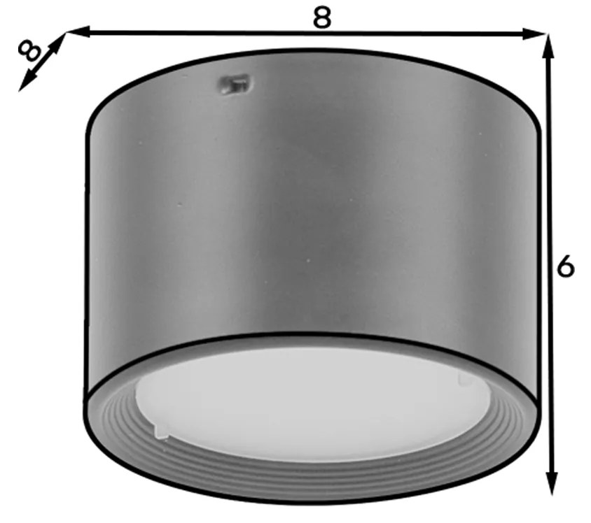 Eltap Stropní osvětlení Vallum 1C, 8x8x6cm
