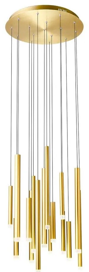 Redo 01-2058 - LED Lustr na lanku MADISON 16xLED/4W/230V zlatá