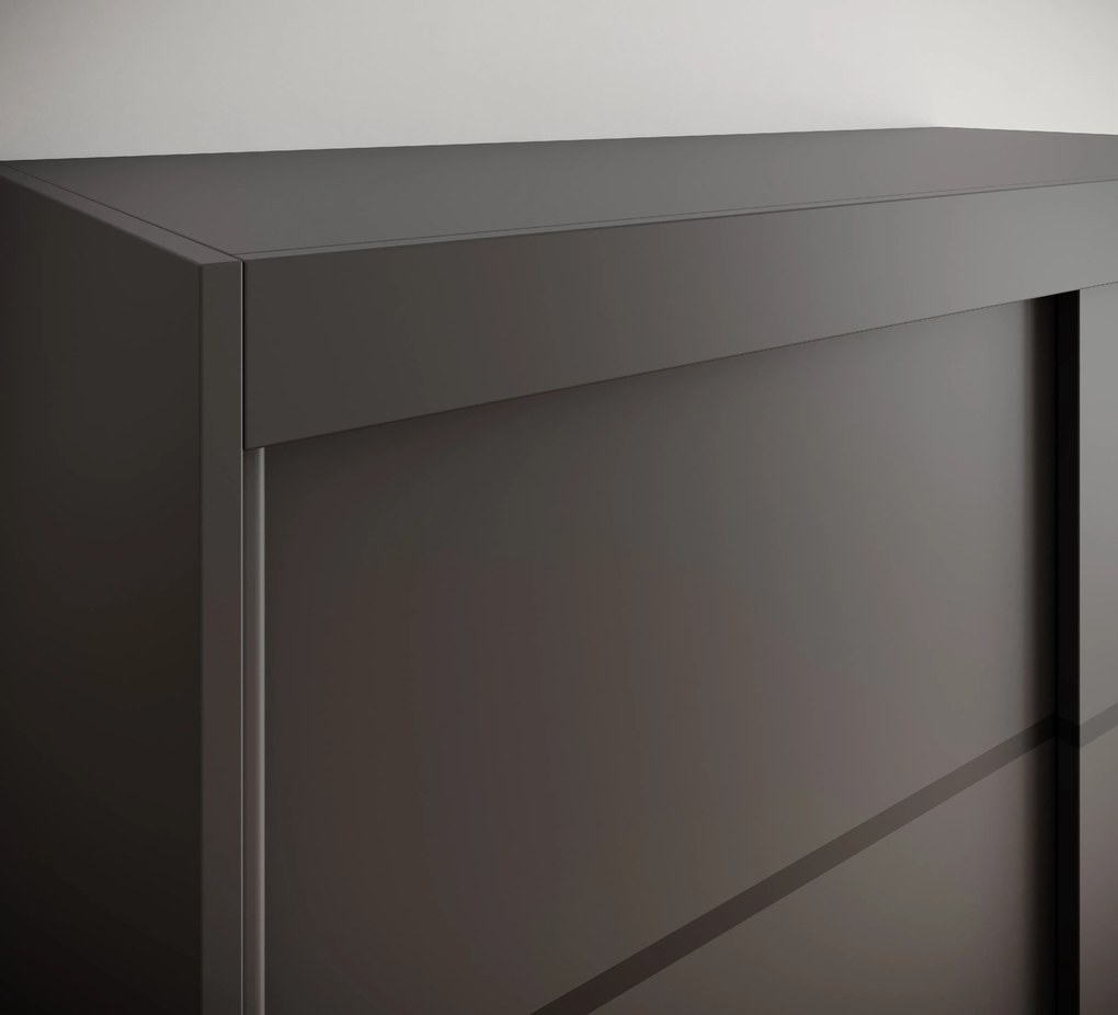 ADRK Furniture Posuvná skříň Lizi 120 ADRK-SW-LIZ-120-BB