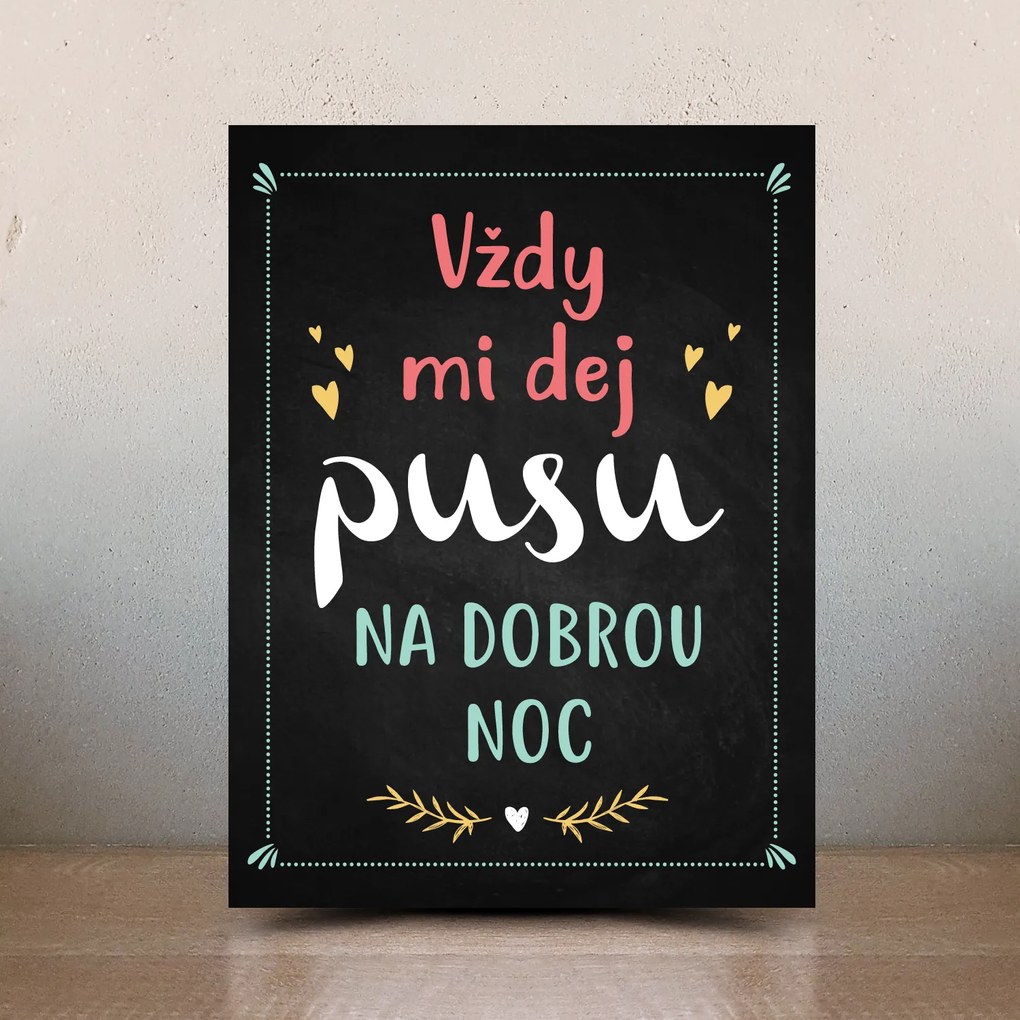 Ahome Cedulka Pusa na dobrou noc 32 x 24 cm