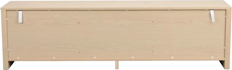 Komoda v dekoru dubu ve světle přírodní barvě 180x50x40 cm Melstone – Rowico