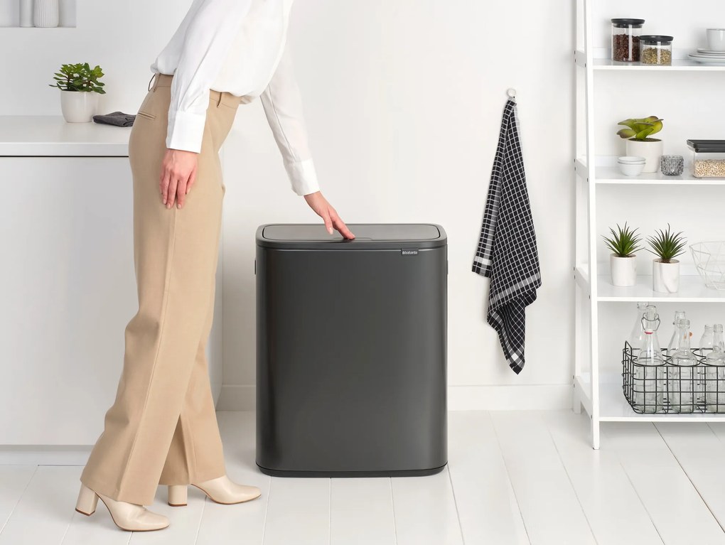 Brabantia BO Touch Bin 60L tmavě šedá