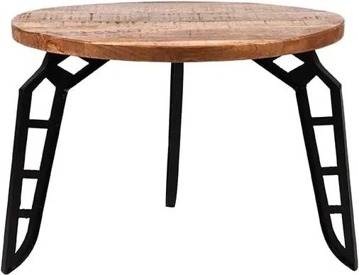 Odkládací stolek s deskou z mangového dřeva LABEL51 Flintstone, ⌀ 60 cm