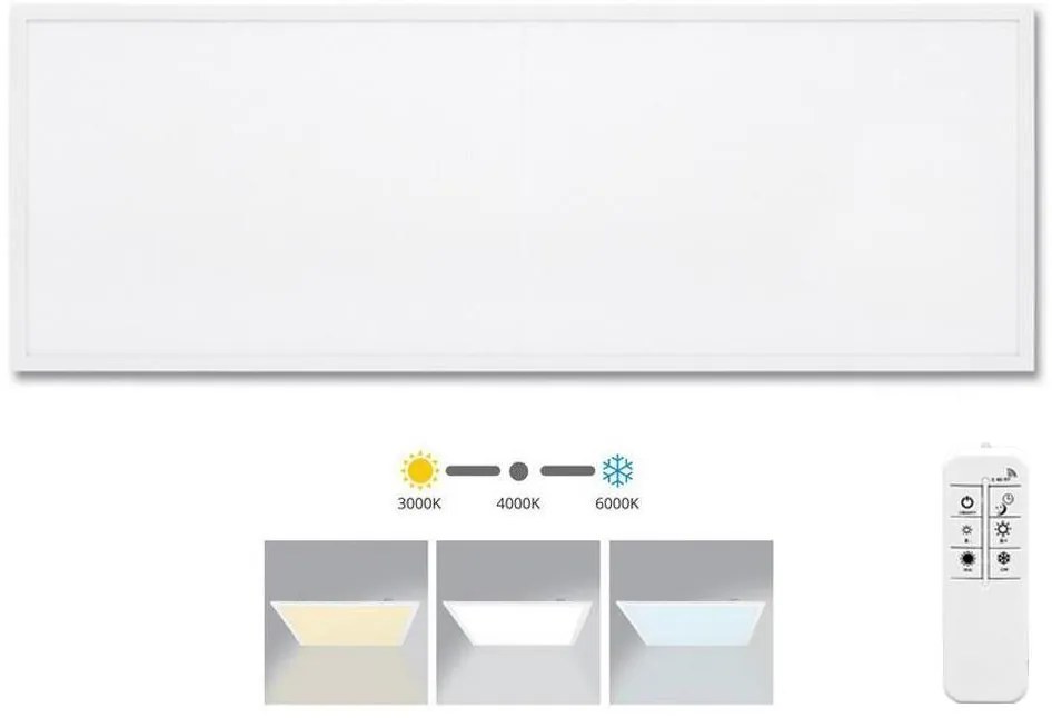 Led panel led stmívatelný podhledový panel zeus led/40w/230v 3000-6000k + dálkové ovládání