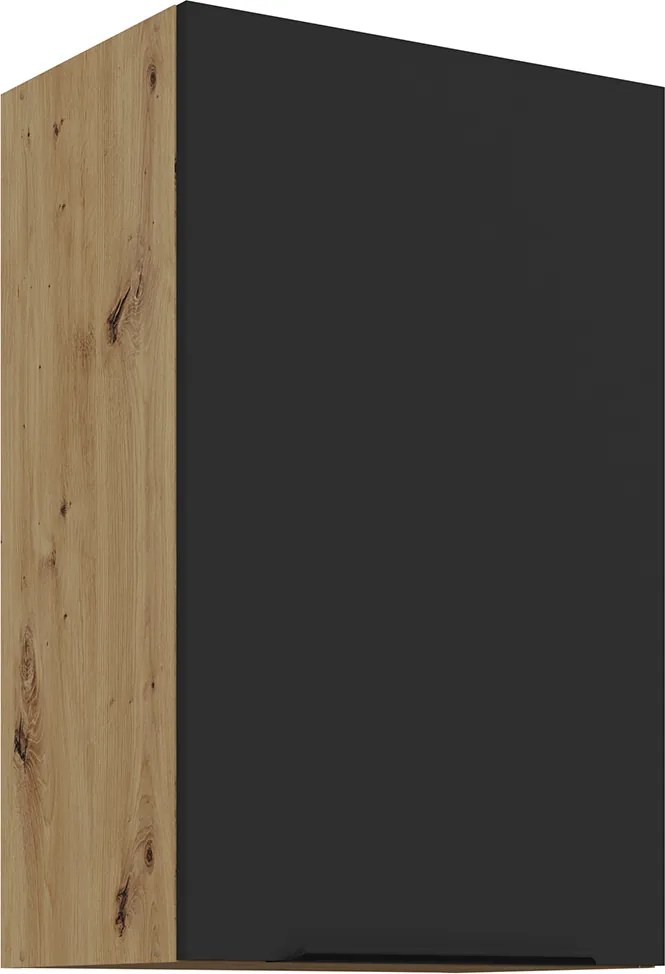 ARIA ac | horní skříňka 45 G-72 1F policová | 45 cm | ANTI FINGERPRINT povrch | artisan/černá