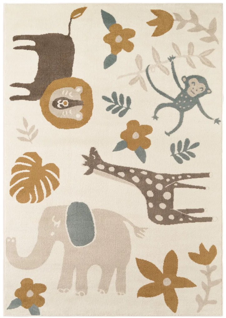 Hanse Home, Dětský koberec Adventures 106213 Cream Multicolor, 160x235, vícebarevná, dětský pokoj Biano.cz