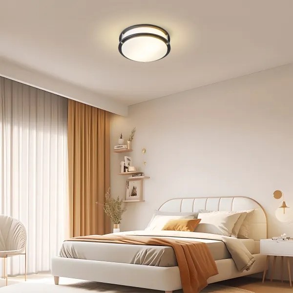 BRILAGI - Stropní svítidlo ELARO 2xE27/40W/230V pr. 26 cm černá