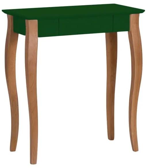 Tmavě zelený psací stůl Ragaba Lillo, šířka 65 cm
