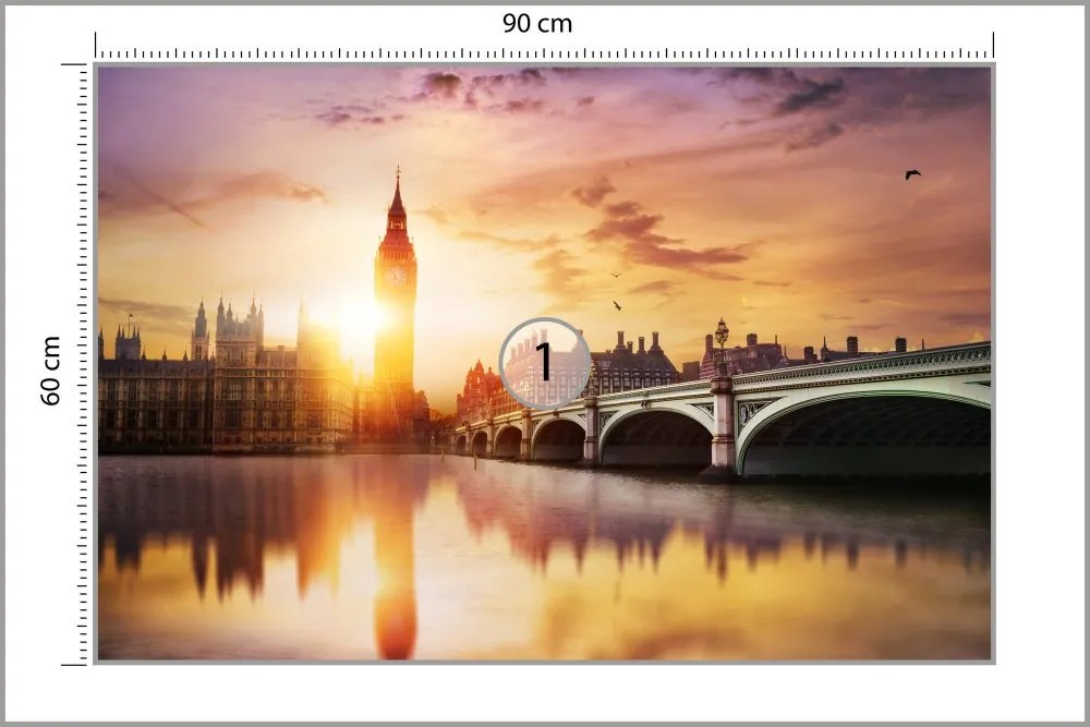 Fototapeta Londýn Big Ben Vliesová tapeta 135x90