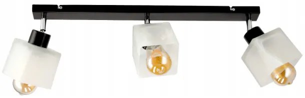 BERGE LED závěsná lampa Beam - 3xE27 - CUBE WHITE