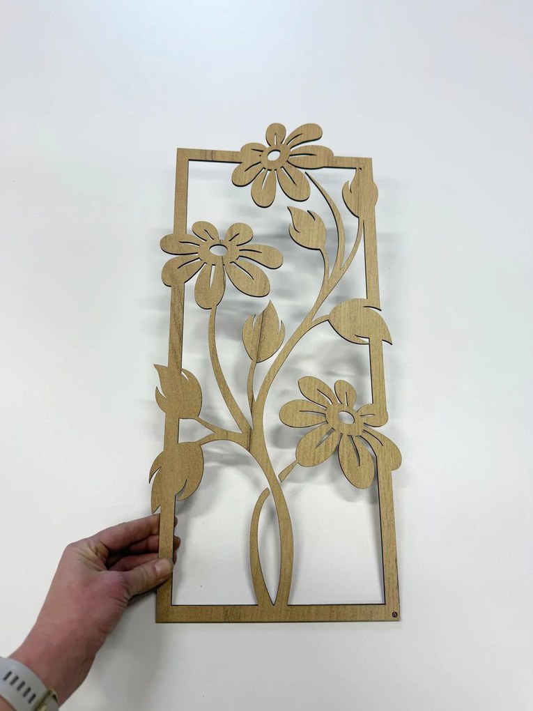 dřevo života Dřevěná květina - II. jakost Zvolte rozměr (cm): 22x48, Zvolte barvu dekoru: Wenge