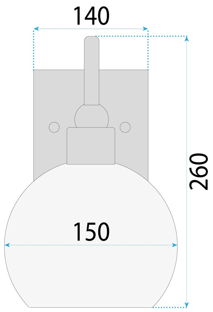Toolight Minimalistické nástěnné osvětlení BG1 APP1580-1W